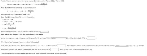 solved prove the following statement using mathematical