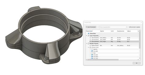 solved how to create parameterizable center point arc slot that is