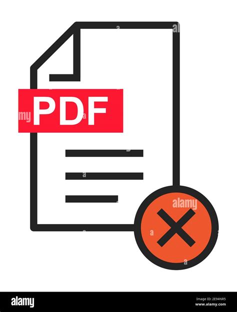 PDF File Download Modern Icon Document Text Symbol Web Format Information Stock Vector Image