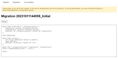 Github Ezpz Codesentityframeworkcoremigratoraspnetcore Tool That Provides You A Ui To Make