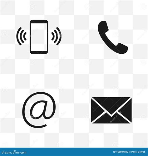 Contact Icon Outline Style Thin Design From Business Icons Collection