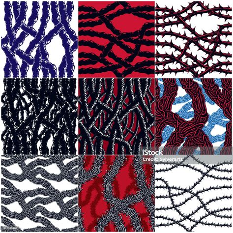 역 겨 운 공포 예술과 악몽 완벽 한 패턴 벡터 배경 컬렉션 하드 록과 헤비메탈 Subculture 음악 섬유 패션 세련 된