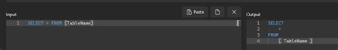 Sql Formatter Doesnt Handle Brackets Well · Issue 601 · Devtoys App