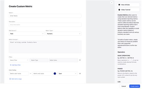 ‎how To Create An Ads Custom Metric Sprinklr Help Center