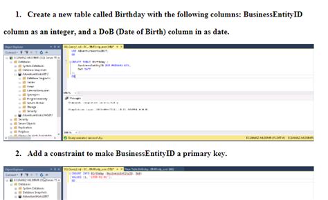 Tableskeysconstraints Sym 400 Homework Help