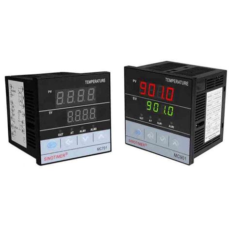 Sinotimer 2 Set Digital Waterproof Pid Temperature Controller K Type Pt100 Sensor Input Relay