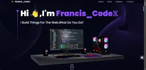 francis ohilebo on linkedin finally got to finish my portfolio 🔥🔥 3d react dev portfolio a…