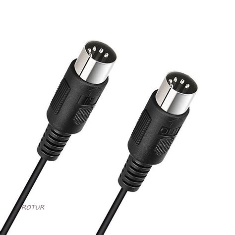 ROTUR MIDI Extension Cable Male To Male Multiple Lengths MIDI Cable Red Copper 5 Pin DIN Plug