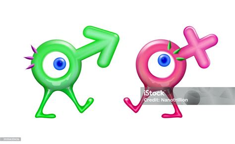 아이콘 현실적인 플라스틱 남성과 여성 만화 캐릭터 장난감 3d에 성별을 표시합니다 일러스트레이션 기호 성적 소속 행복한 사랑 Eps 10 3차원 형태에 대한 스톡 벡터 아트