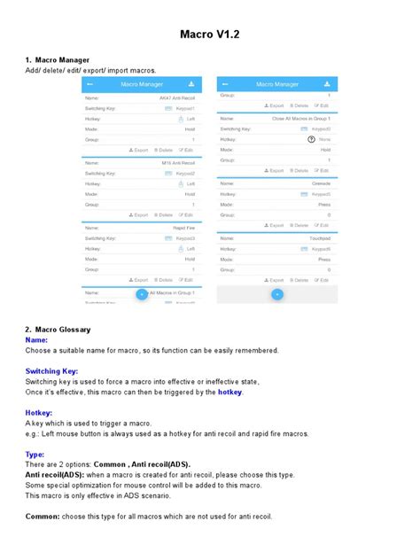 macro v1 2 pdf keyboard shortcut macro computer science