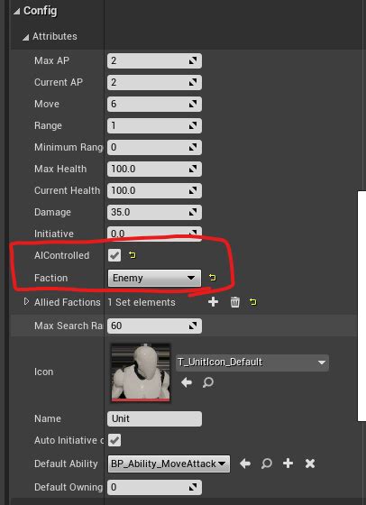 十色のヤギのunreal自由研究 advanced turn based tile toolkit for ue4の使い方[実践編①] 攻撃