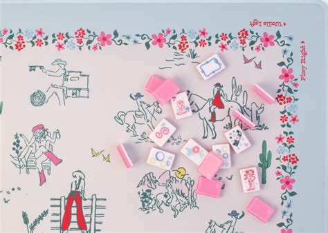 Wild West Mahjong Playing Mat Miss Mahjong
