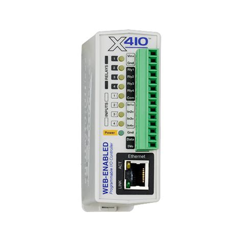 Web Enabled Controller I O 4 Relays 4 Digital Inputs 1 Wire Bus Up To 16 Temp Humidity Sensors