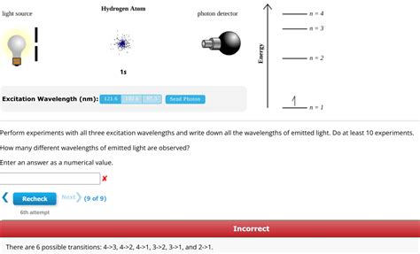perform experiments with all three excitation wavelengths and write