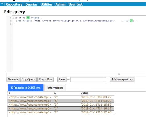 Adding Properties To Triples In Allegrograph Allegrograph