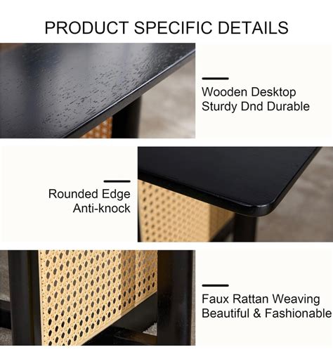 Rectangle Coffe Table In Black Final Touch Deco