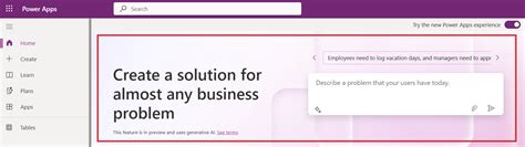 使用规划设计器创建具有 copilot（预览）的业务解决方案 power apps microsoft learn