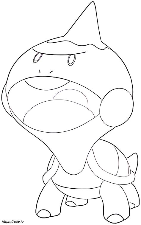 Chewtle Pokémon Coloring Page