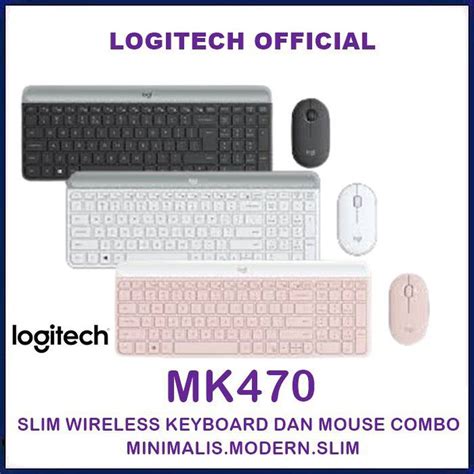 Logitech Mk470 Mk 470 Slim Combo Keyboard And Mouse Wireless