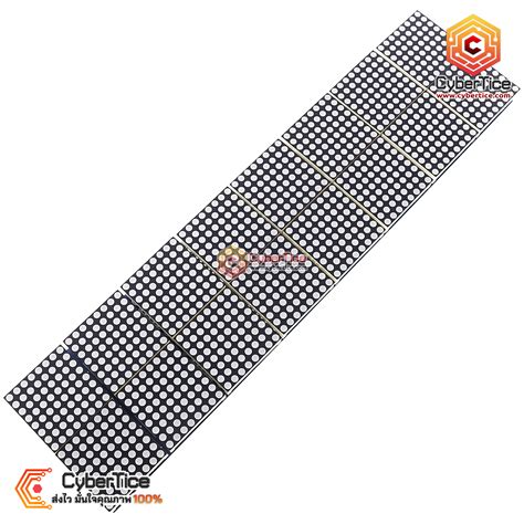 Led Matrix Driver Max7219 Ic Driver Module Led Dot Matrix 8x8 ขนาด 32mm X 32mm 16 ชุด สีแดง