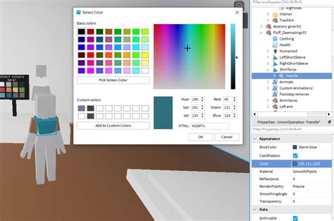 how to colour accesories skintone with click detector scripting support developer forum