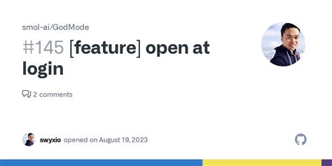 Feature Open At Login · Issue 145 · Smol Aigodmode · Github