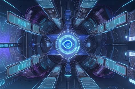 Premium Ai Image Futuristic Quantum Data Encryption Lab