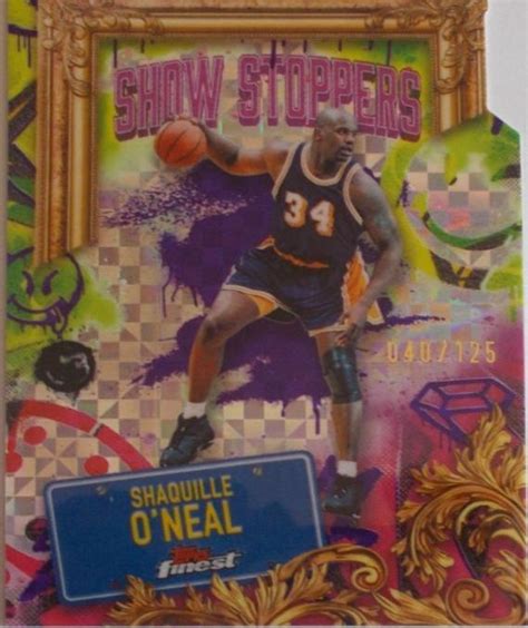 Shaquille Oneal [purple X Fractor] S 8 Prices 2024 Topps Finest