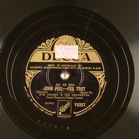 Do Ye Ken John Peel Bob Crosby And His Orchestra Free Download
