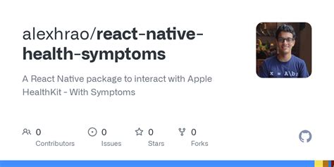 Github Alexhraoreact Native Health Symptoms A React Native Package To Interact With Apple
