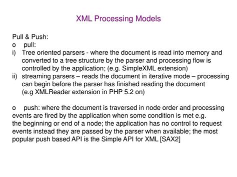 Ppt Xml And Its Applications 4 Processing Xml Using Php Powerpoint