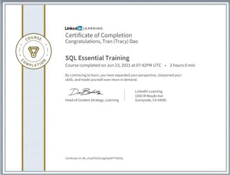 Linkedin Learning Sql Essential Training