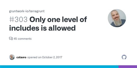 Only One Level Of Includes Is Allowed · Issue 303 · Gruntwork Io Terragrunt · Github