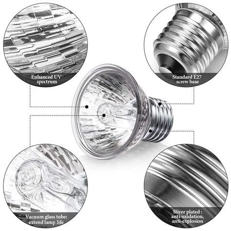 25w Uvb Bulb Uva Light Halogen Basking Bulb Reptil Vicedeal