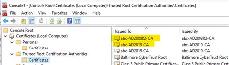 Active Directory Setup Multiple Enterprise Root Certificate Authority In A Single Forest For