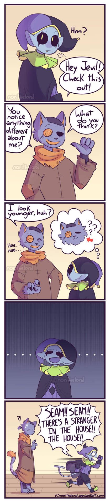 Makeover Jevil And Seam Comic By Norithelord On Deviantart