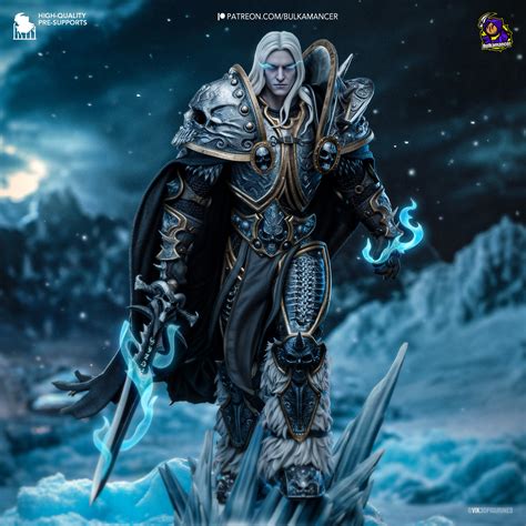 🗺️ Arthas World Of Warcraft 284mm・arquivo 3d Para Impressão 3d・cults