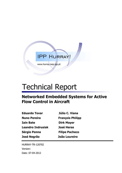 Pdf Networked Embedded Systems For Active Flow Control In Aircraft