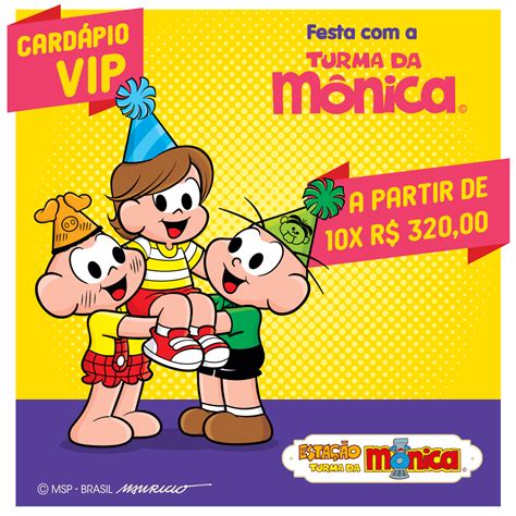 AniversÁrio EstaÇÃo Turma Da Monica Pacotes ¨vip Premium Olinda