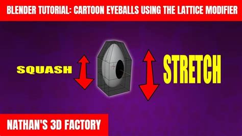 Blender Tutorial Cartoon Eyeballs Using The Lattice Modifier Nathan