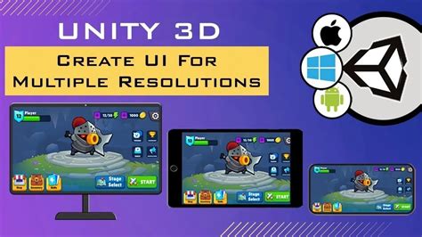 Unity 3d Create Ui For Multiple Resolutions And Screen Sizes Youtube