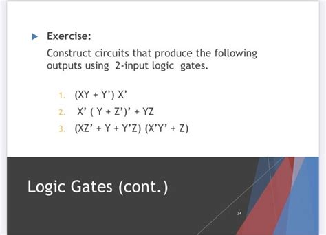 solved exercise construct circuits that produce the