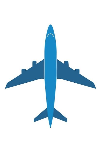 Силуэт самолета на белом фоне Премиум Ai сгенерированный вектор