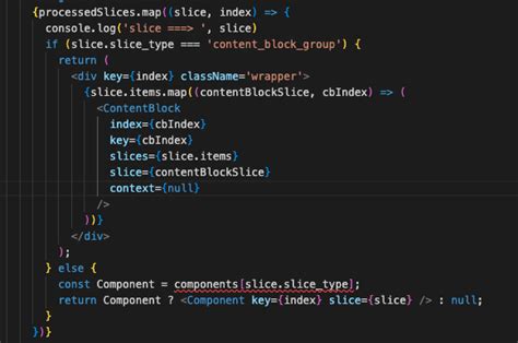 Preprocessing Slices To Wrap A Certain Types Of Them In A Container Developing With Prismic
