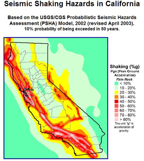 California Seismic Hazard Map Park Houston Map