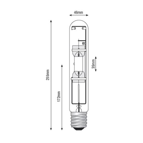 400w Tubular Metal Halide Lamp 4500k Direct Lighting Supplies