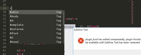 Plugin Host Has Exited Unexpectedly Issue 648 SublimeCodeIntel