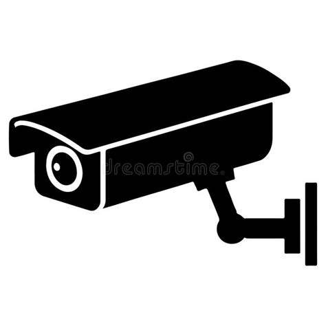 Security Camera Icon Black Vector Stock Image Image Of Watching Icon 355010395