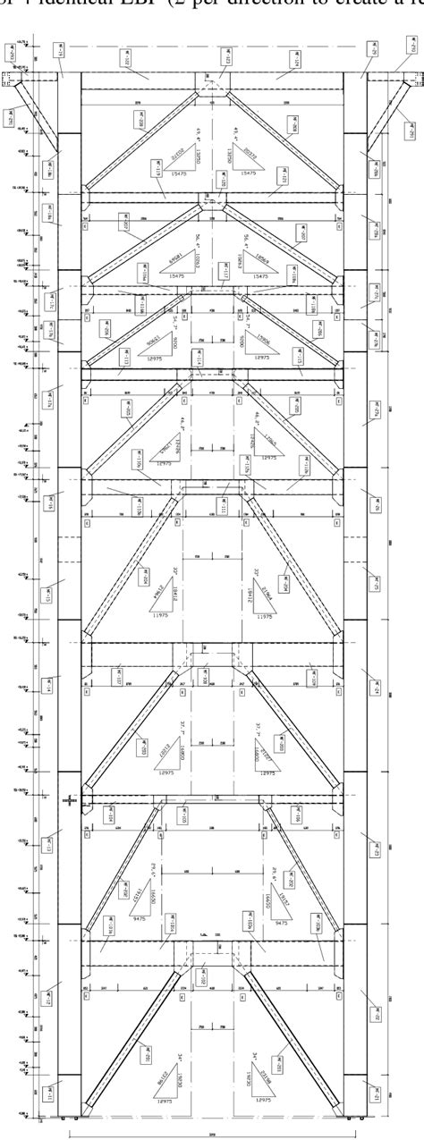 1 Of 4 Eccentrically Braced Frames Ebf Of The Main Frame Download Scientific Diagram