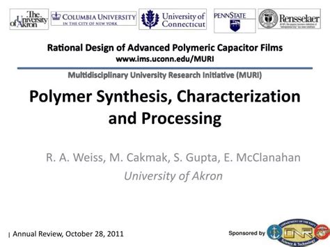 Ppt Polymer Synthesis Characterization And Processing Powerpoint Presentation Id2064527